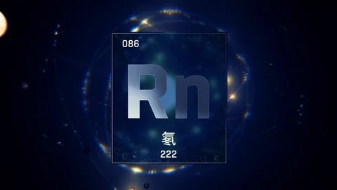 Radon as Element 86 of the Periodic Tabl... | Stock Video | Pond5
