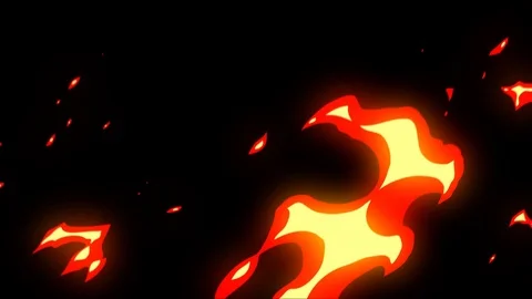 Raging fire motion graphics with green s... | Stock Video | Pond5