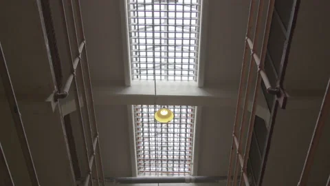 Railings Of Prison Balconies | Stock Video | Pond5