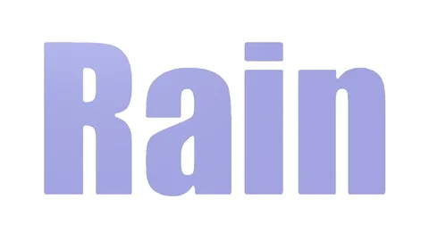 Rain Animated Word Cloud Isolated On Whi... | Stock Video | Pond5