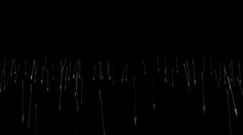 Rain Of Arrows Stock Footage ~ Royalty Free Stock Videos | Pond5