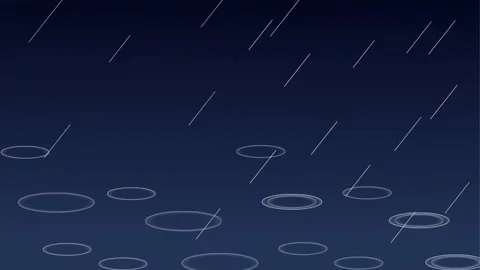 Rain background and 2d animation, water ... | Stock Video | Pond5