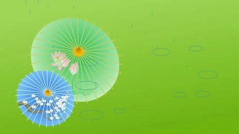 Rain background and 2d animation, water ... | Stock Video | Pond5