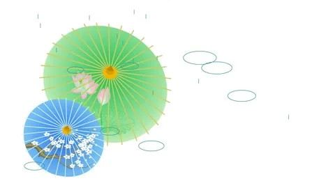 Rain background and 2d animation, water ... | Stock Video | Pond5