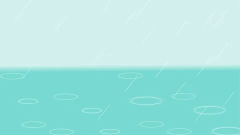 Rain background and 2d animation, water ... | Stock Video | Pond5