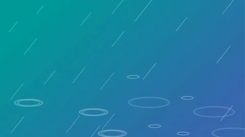 Rain background and 2d animation, water ... | Stock Video | Pond5