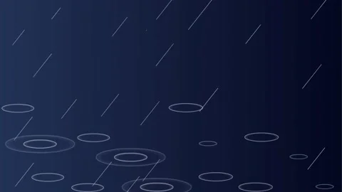 Rain background and 2d animation, water ... | Stock Video | Pond5