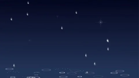 Rain background and 2d animation, water ... | Stock Video | Pond5