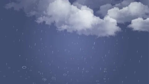 Rain background and 2d animation, water ... | Stock Video | Pond5