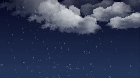 Rain background and 2d animation, water ... | Stock Video | Pond5