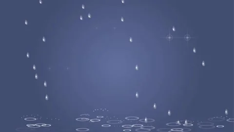 Rain background and 2d animation, water ... | Stock Video | Pond5