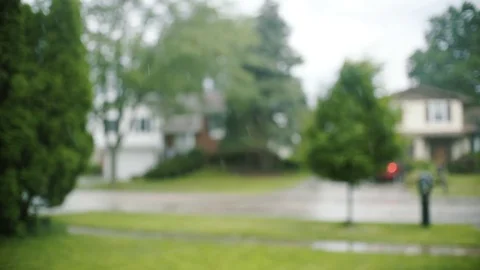 Rain Suburbs Stock Footage ~ Royalty Free Stock Videos | Pond5