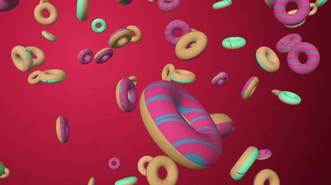 Donuts Raining Stock Videos – Royalty-Free HD & 4K Videos | Pond5