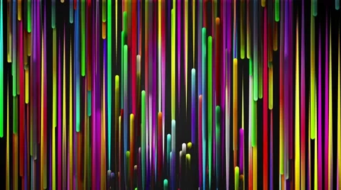 Rain Up Down Rainbow Line Loop Animation... | Stock Video | Pond5