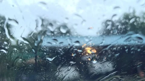 Rain Drops Falling down on background vi... | Stock Video | Pond5