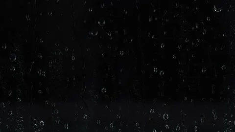 Rain Drop Window Black Background Stock Footage ~ Royalty Free Stock ...