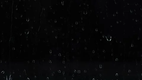 Rain Drop Window Black Background Stock Footage ~ Royalty Free Stock ...