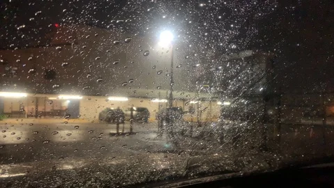 Rain Windshield Night Stock Video Footage | Royalty Free Rain ...