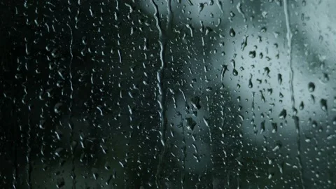 Rain drops on the glass. Small raindrop ... | Stock Video | Pond5