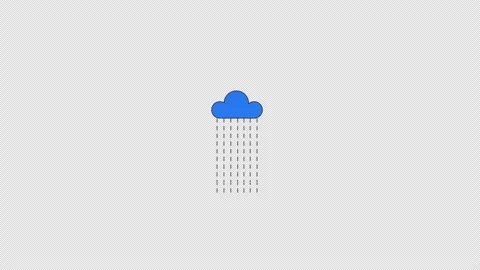 Cloud Rain Animation Stock Footage ~ Royalty Free Stock Videos | Pond5