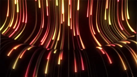 Rain of Falling Neon Streaks of light fa... | Stock Video | Pond5