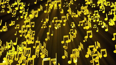Musical Notes 3D Stock Video Footage | Royalty Free Musical Notes 3D ...