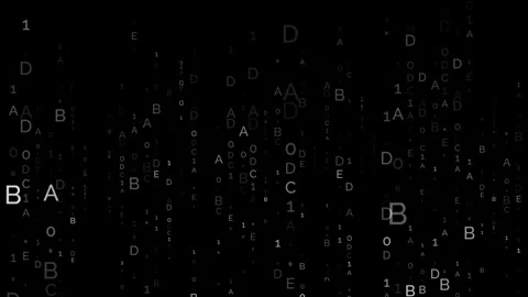Rain of numbers in computer. Motion. Bea... | Stock Video | Pond5