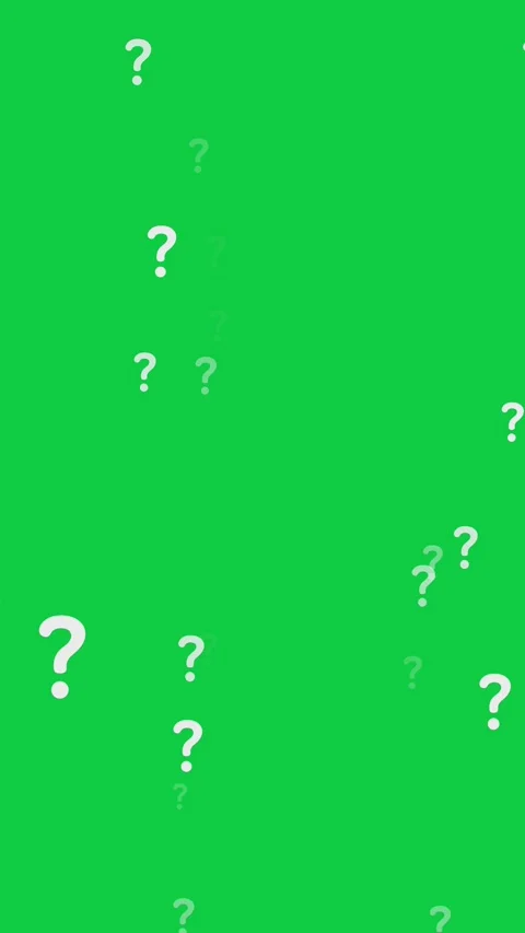 Rain question mark white color on green ... | Stock Video | Pond5
