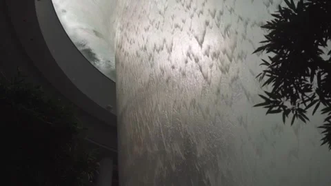 The Rain Vortex - indoor waterfall at Je... | Stock Video | Pond5