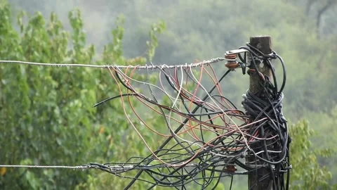 Wire Cables Water Stock Video Footage | Royalty Free Wire Cables Water ...