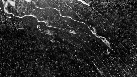 Rain on window glass, storm, blizzard al... | Stock Video | Pond5