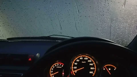 Rain Windshield Night Stock Video Footage | Royalty Free Rain ...