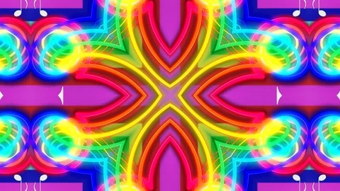 rainbow color splash music symbols backg... | Stock Video | Pond5