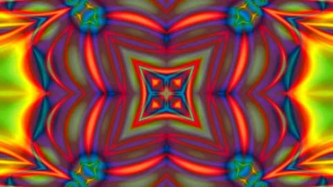 Rainbow Color Trippy Psychedelic Abstrac... | Stock Video | Pond5