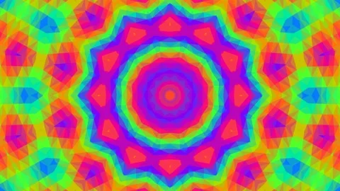 Rainbow Color Trippy Psychedelic Pixel A... | Stock Video | Pond5