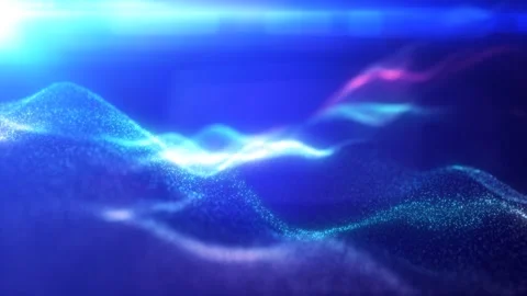 Rainbow energy glowing magic waves from ... | Stock Video | Pond5