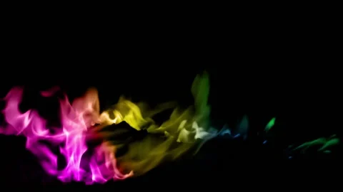 Rainbow Fire Stock Video Footage | Royalty Free Rainbow Fire Videos | Pond5