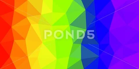 Rainbow Flag Low Poly Vector Background: Graphic #90791025