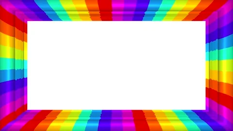 RAINBOW FRAME BACKGROUND | Stock Video | Pond5