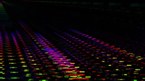 Rainbow glitch rays effect, abstract vfx... | Stock Video | Pond5