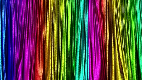 Rainbow gradient glossy metallic show st... | Stock Video | Pond5