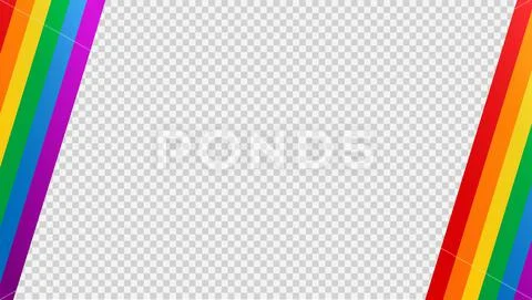 Rainbow LGBT flag isolated on png or transparent background, Symbol of ...