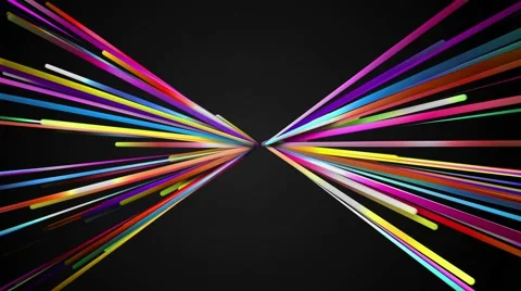 Rainbow Line butterfly shape Loop Animat... | Stock Video | Pond5