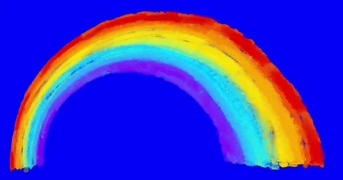 Rainbow perspective drawing animated ele... | Stock Video | Pond5