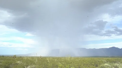 Rainbow In Potosi Desert With Rain Cloud... | Stock Video | Pond5