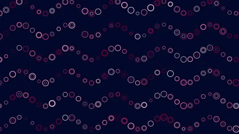 Rainbow rings and dots pattern with neon... | Stock Video | Pond5