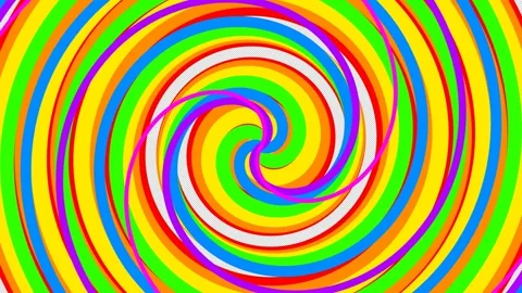 Rainbow Spiral Line Transition Overlay A... | Stock Video | Pond5