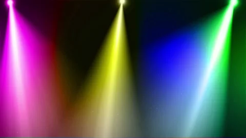 rainbow spot light stage loop animation | Stock Video | Pond5