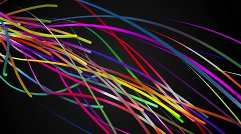 Rainbow Stripes Line Loop Animation Dark... | Stock Video | Pond5