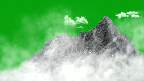 Rainfall over hill motion graphics with ... | Stock Video | Pond5